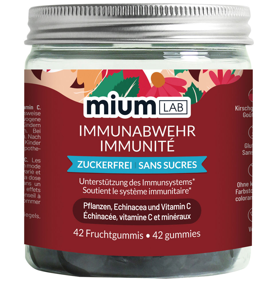 MiumLAB Fruchtgummies Immunabwehr - Dose à 42 Stk.