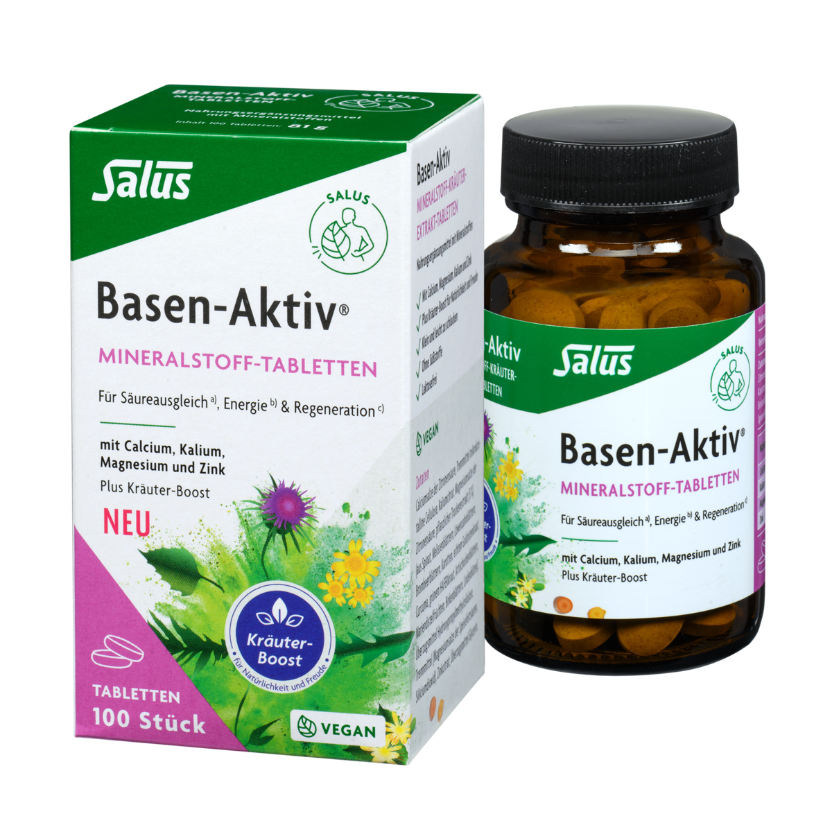 Salus Basen-Aktiv Mineralstoff Tabletten - Packung à 100 Stück