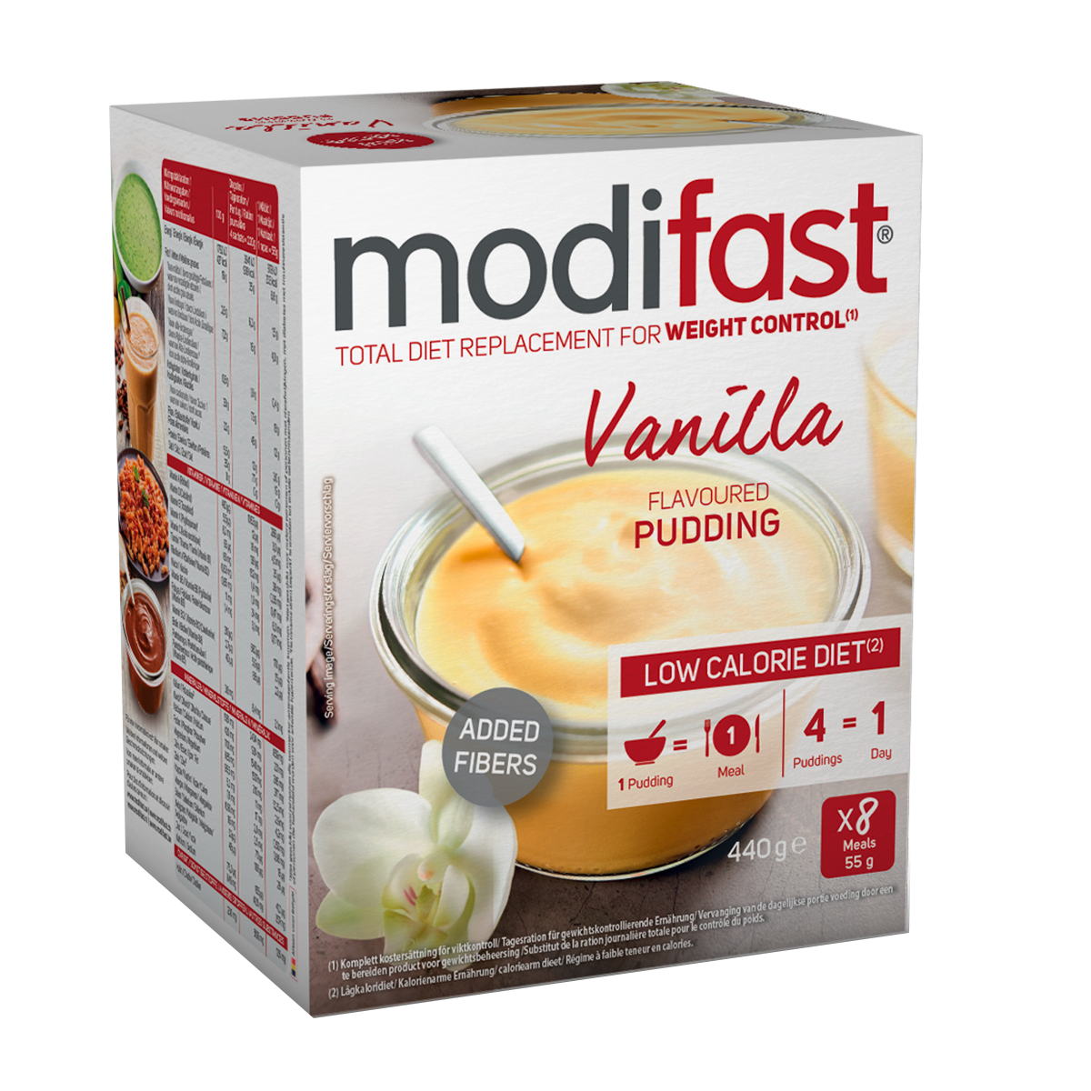 Modifast Pudding - Packung à 8 Portionen Vanille