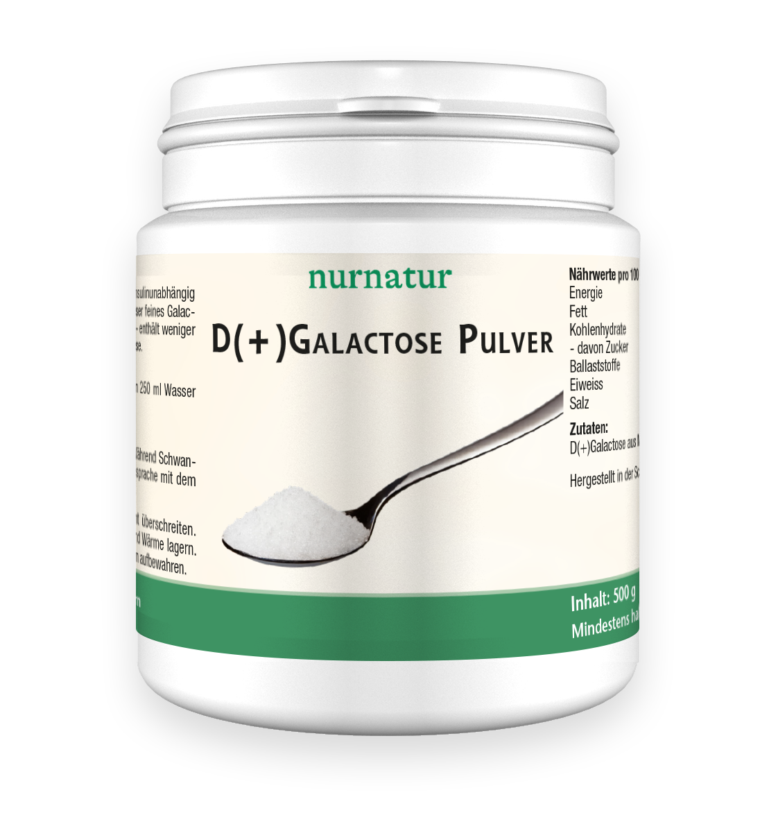 D(+) Galactose Pulver - Dose à 500 g