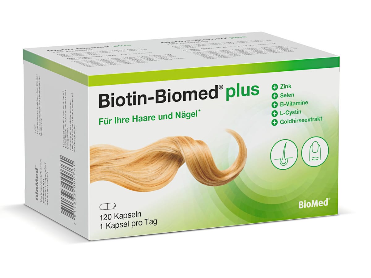 Biotin-Biomed plus - Packung à 120 Kapseln