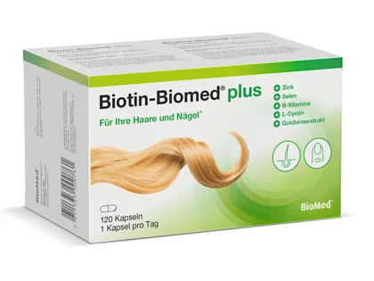 Biotin-Biomed plus - Packung à 120 Kapseln