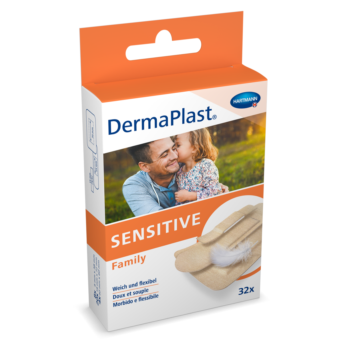 DermaPlast Sensitive Family - Packung à 32 Stk.