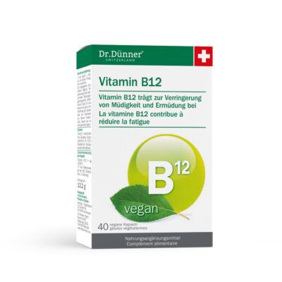 Dr. Dünner Vitamin B 12 vegane Kapseln - Packung à 40 Kapseln