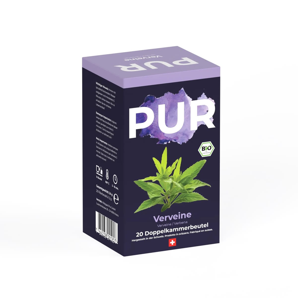 PUR Verveine Tee - Packung à 20 Beutel