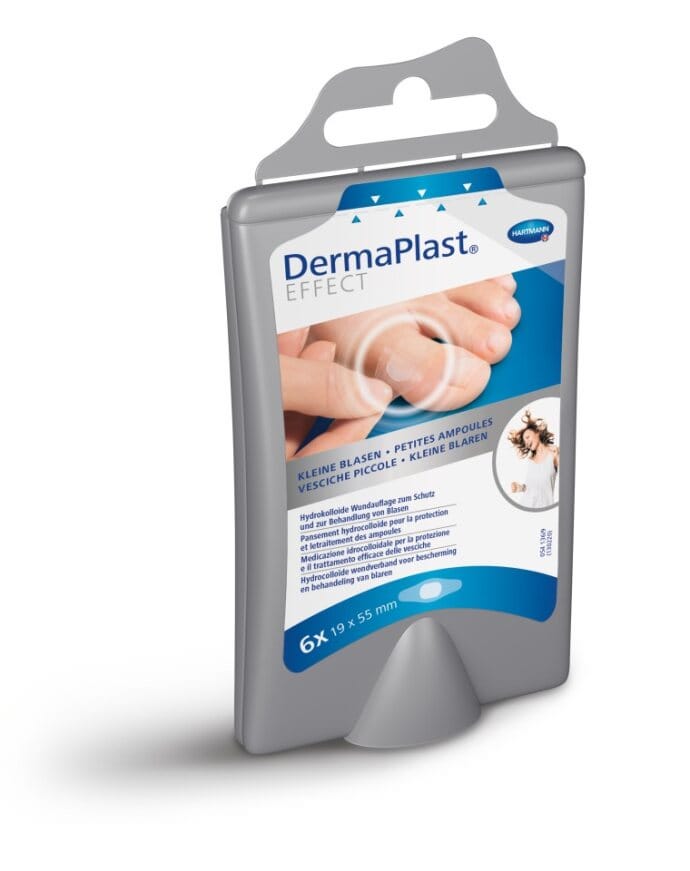 DermaPlast Effect Blasenpflaster - Packung à 6 Stk. 5.5 x 2 cm Zehen