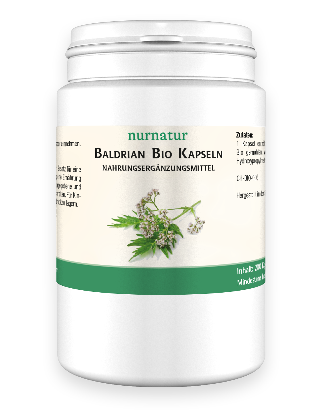 Baldrian Bio Kapseln - Dose à 200 Kapseln