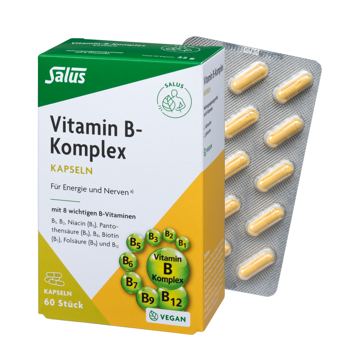 Salus Vitamin-B-Komplex - Packung à 60 Kapseln