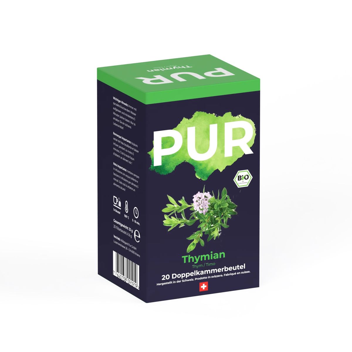 PUR Thymian Tee - Packung à 20 Beutel